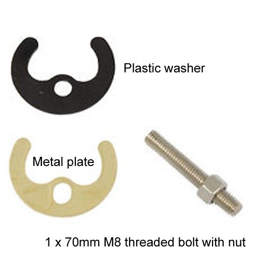 Monobloc Bathroom Basin Kitchen Sink Tap Fitting Fixing Kit 1 Bolt &To ...