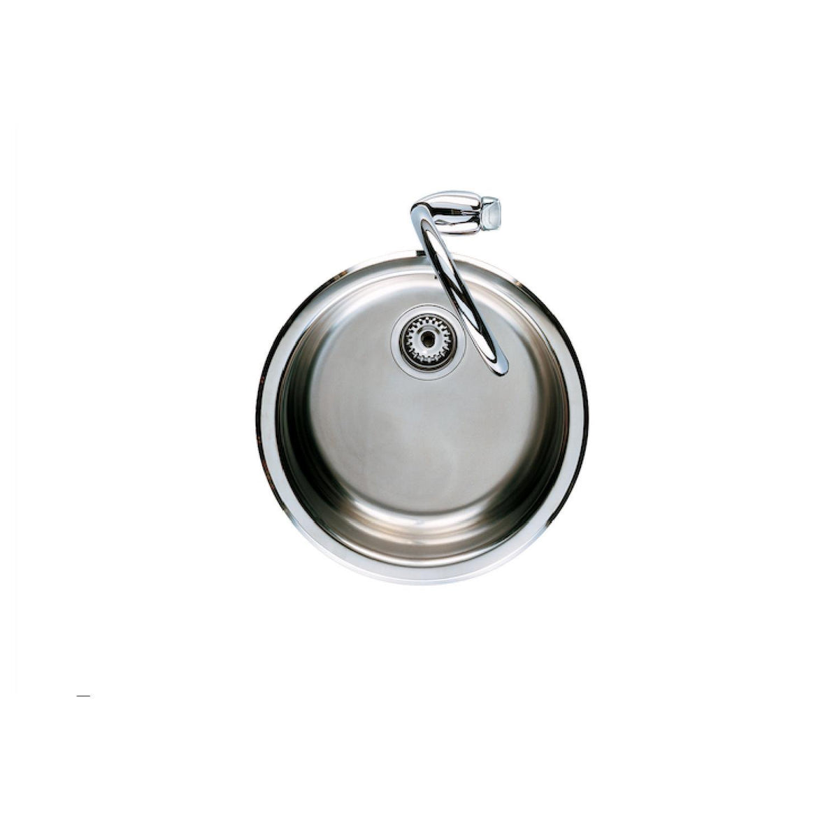 ROCA LINEN FINISH ROUND STEEL SINK (REDONDO) 450 x 450 x 175 mm (SP010 ...