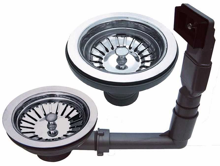 2 Chrome Strainer Wastes With Overflow (A1+A2) | Grand Taps – TJM DIRECT